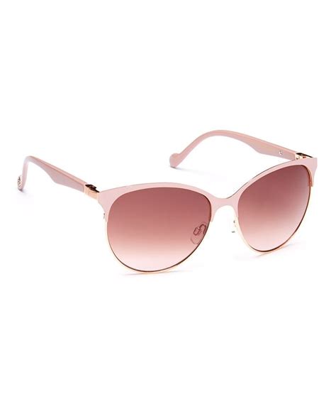 Jessica Simpson Collection Rose Gold Browline Sunglasses Browline