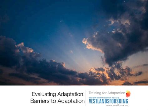 Evaluating Adaptation Strategies Barriers To Adaptation Training For
