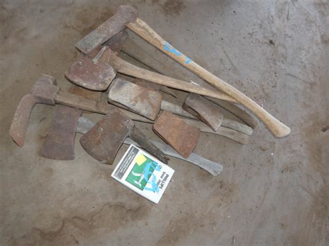 Lot 209 Assorted Axes Ads And Tree Injector Gun Auctionsplus