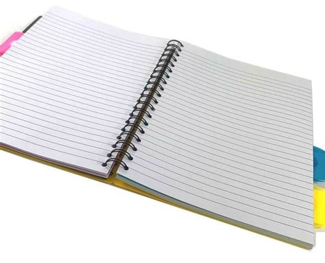 Project Book Wirebound 200 Page Notebook With Moveable Dividers