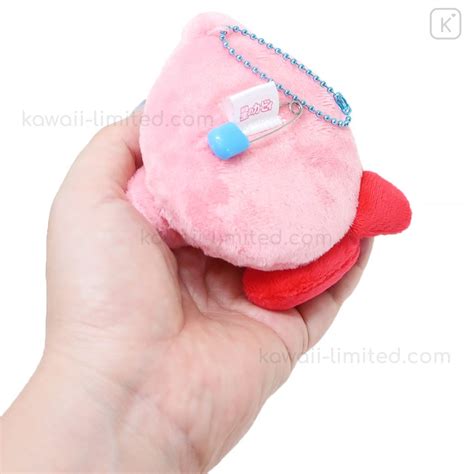 Japan Kirby Plush Keychain And Pin Flying Kawaii Limited