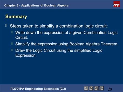 Ee2 Chapter8 Applicationsofbooleanalgebra Ppt