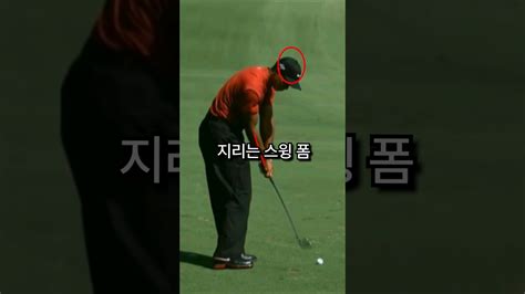 타이거우즈의 지리는 스윙 폼 슬로우 모션으로 보기 타이거우즈 Shorts 골프팁 Youtube