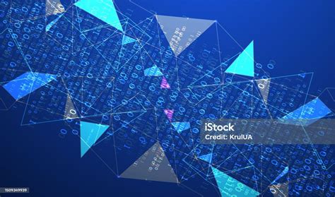 Technology Background Big Data Concept Binary Computer Code Vector