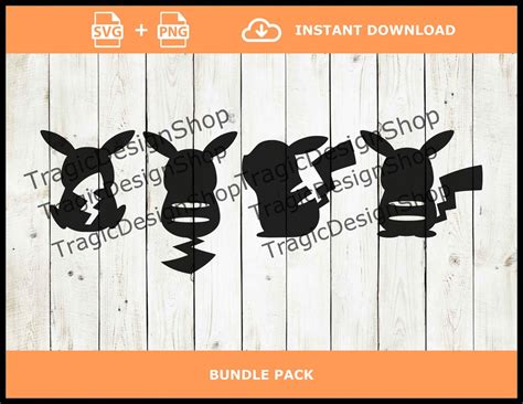Pikachu Svg Pikachu Silhouette Pokemon Svg Pokemon Pikachu Pikachu Cricut Svg Pikachu
