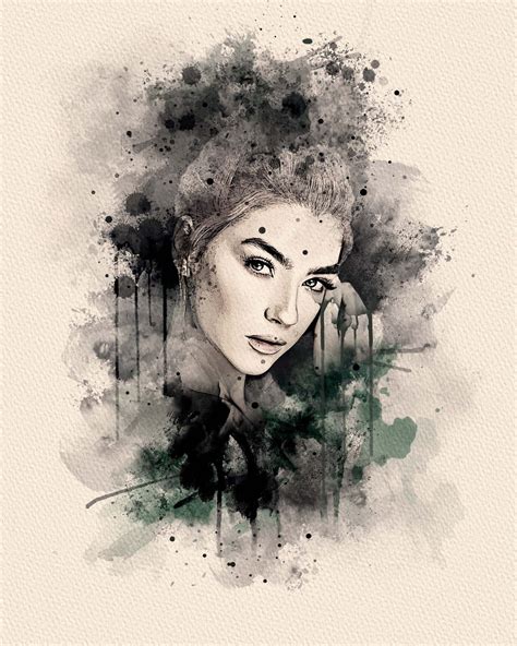 Photoshop Action Editable Watercolor Art Photo Effect