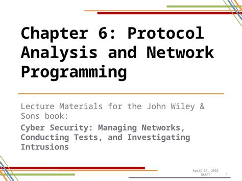 Ppt Chapter 6 Protocol Analysis And Network Programming Dokumentips