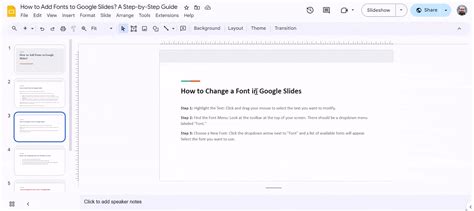 How To Add Fonts To Google Slides Slidesai