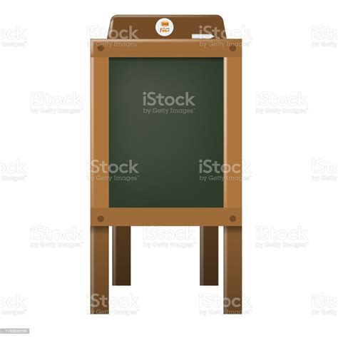 나무로 되는 빈 빈 광고 커피 숍 또는 카페 나무로 되는 메뉴 널 벡터 일러스트입니다 3차원 형태에 대한 스톡 벡터 아트 및