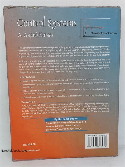 Control Systems A A Kumar Naresh Old Books Seller And Purchaser