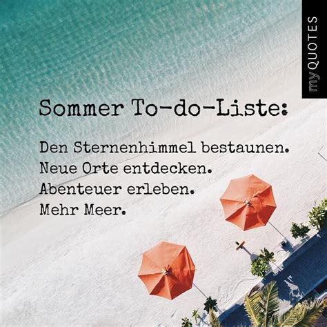 Unsere Sommer To Do Liste