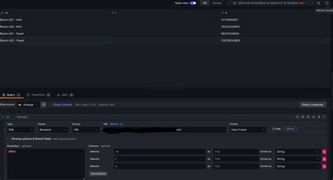 xml issue · grafana grafana infinity datasource · discussion 552 · github