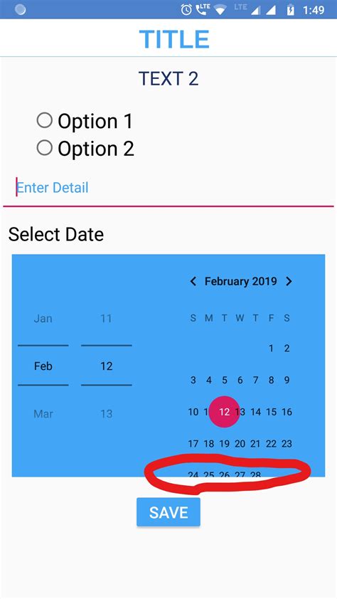 android datepicker bottom part not visbile stack overflow