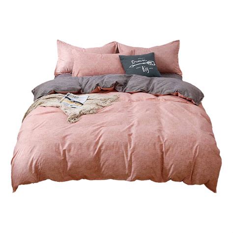 Djiypn Bedding Set Four Piece Plain Printed Soft And Breathable 100