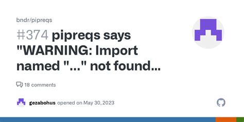 Pipreqs Says Warning Import Named Not Found Locally Trying To