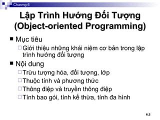 Lap trinh huong_doi_tuong_cpp_dhct_lesson06 | PPT