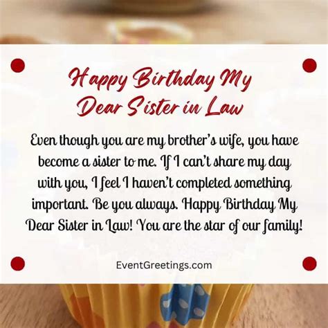 Birthday Wishes For Sister In Law Quotes