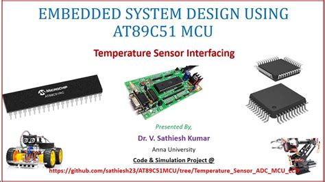 temperature sensor lm35 interfacing using at89c51 8051 microcontroller youtube