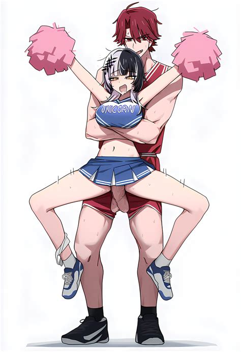 Rule 34 1boy 1girls Ai Generated Bowlegged Pose Cheerleader