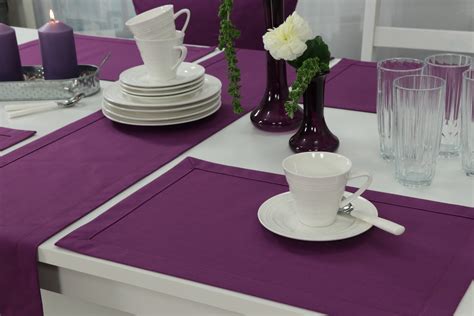 Lila Tischset einfarbig Größe x cm Platzset x cm Tischset Platzset SW