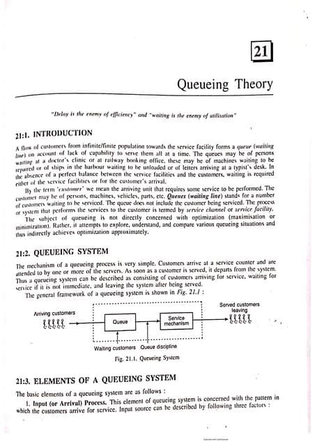 queueing theory notes pdf