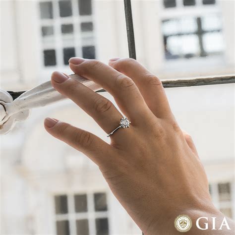 Platinum Round Brilliant Cut Diamond Ring 132ct Ksi2 Rich Diamonds