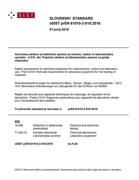 EN IEC 61010-2-010:2020 - Safety requirements for electrical equipment ...