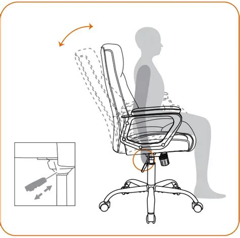 Executive C 2892 1a Ergonomic Home Office Desk Chair Instruction Manual