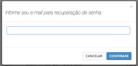 Modal Recuperar Senha Acelerato Base De Conhecimento