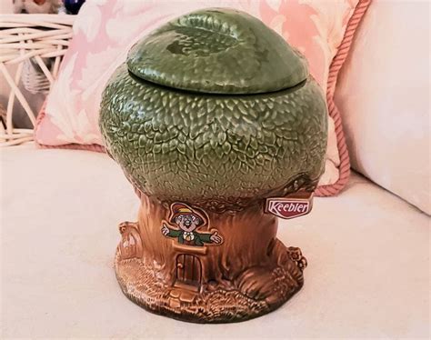 Vintage Mccoy Keebler Elf Cookie Jar Collectible Tree House Cookie Jar