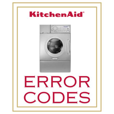Best Solution Of Error Codes For Kitchenaid Washer Live Appliances Service