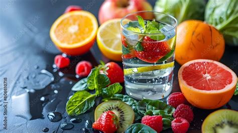 Creating A Visual Representation Of A Balanced Diet With Fruits
