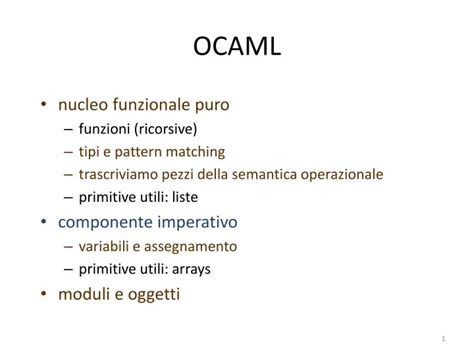 Ppt Ocaml Powerpoint Presentation Free Download Id4077418
