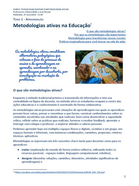 Explorando Metodologias Ativas Na Educação Uma Introdução Ao Curso