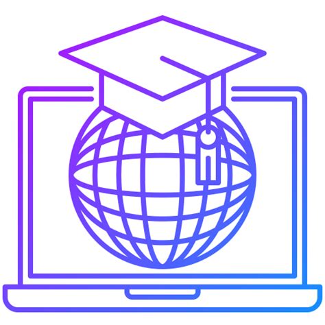 Онлайн образование иконка Generic Gradient Outline