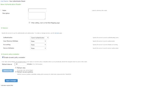 Configuring A Guest Admin Realm