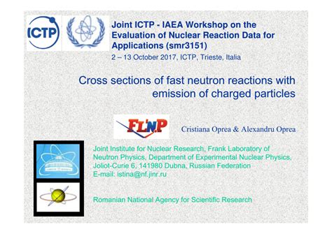 Pdf Cross Sections Of Fast Neutron Reactions With Emission Of Charged