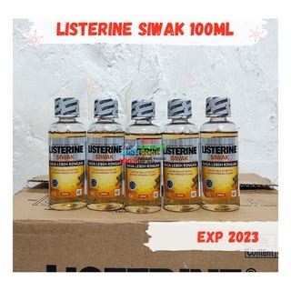 Jual Listerine Obat Kumur 100ml Shopee Indonesia
