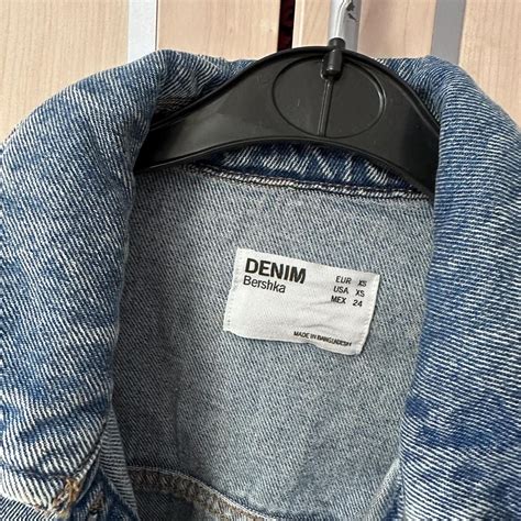 Bershka Cropped Denim Jacket Worn Once Immaculate Depop