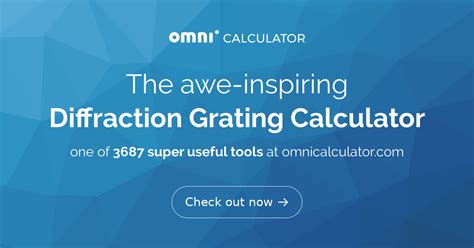 Diffraction Grating Calculator