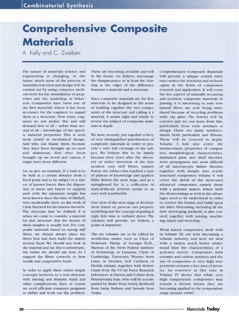 Comprehensive Composite Materials Pdf Composite Material Materials