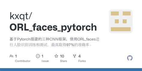 Github Kxqt Orl Faces Pytorch 基于pytorch搭建的三种cnn框架，使用orl Faces