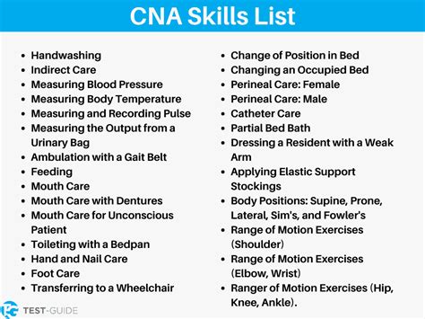 How To Pass The Cna Skills Test 22 Skills To Know Cna Skills Test