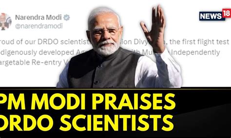 Prime Minister Narendra Modi Praises Drdo Scientists For Mission