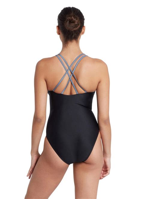 Zoggs Cottesloe Flyback Swimsuit Black