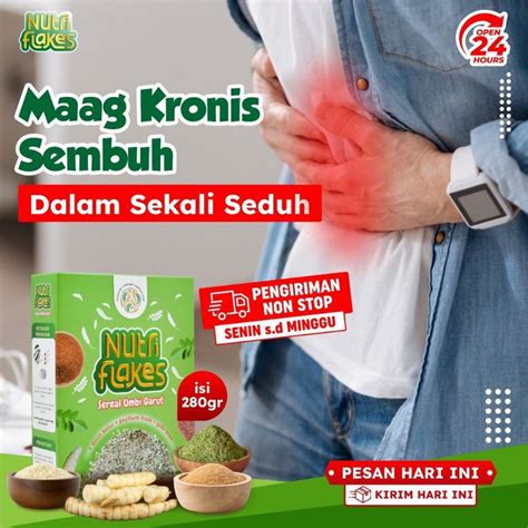 Jual Nutriflakes Sereal Umbi Garut Solusi Magh Dan Asam Lambung