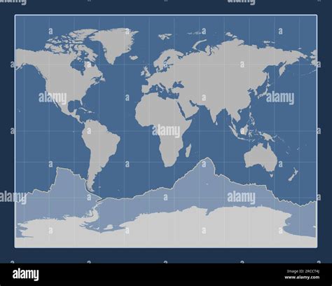 Shape Of The Antarctica Tectonic Plate On The Solid Contour Map In The Gall Stereographic