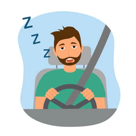 2 000 Fatigued Driving Stock Illustrations Royalty Free Vector
