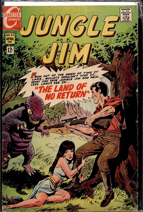 Jungle Jim 23 1969 Jungle Jim Comic Books Silver Age Charlton