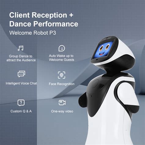 Introduce Robot Business Face Recognition Intelligent Interaction